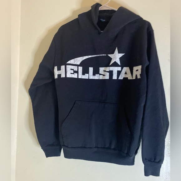 Hellstar | Shirts | Hellstar Spell Out Hoodie And Logo Big Back Hit S ...